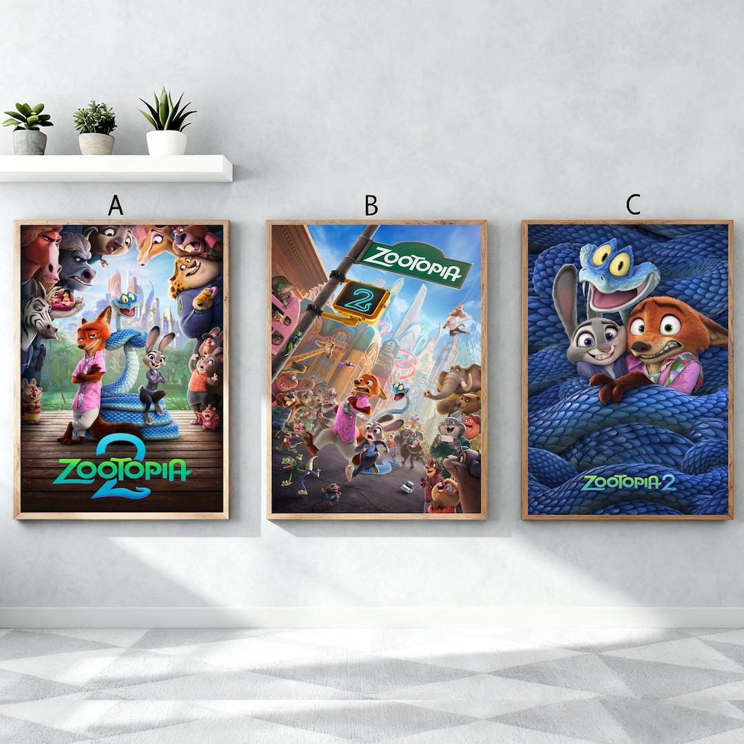 Zootopia 2 Movie Poster - Rolled Canvas Wall Art | Home & Office Decor ...