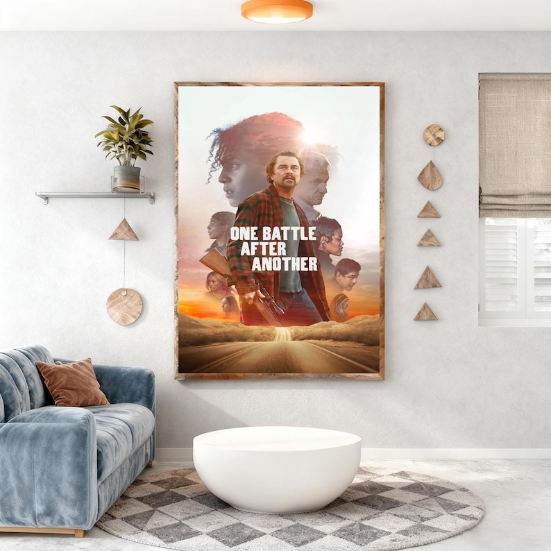 One Battle After Another Movie Poster Canvas Wall Art Prints - Brighten ...
