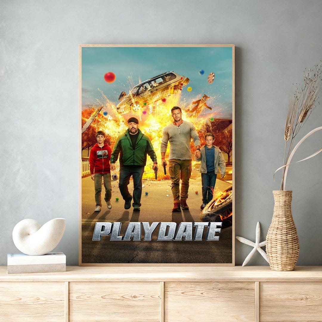 Playdate Movie Poster - Rolled Canvas Wall Art | Home & Office Decor - Etsy
