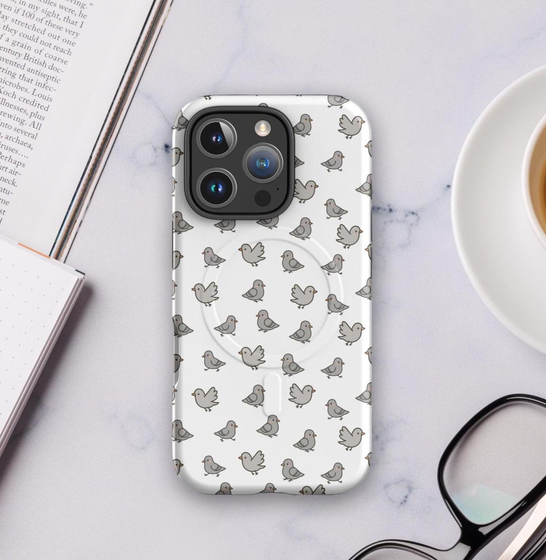 Magsafe iPhone Case – Cute Pigeon Design, Magnetic Charging Compatible ...