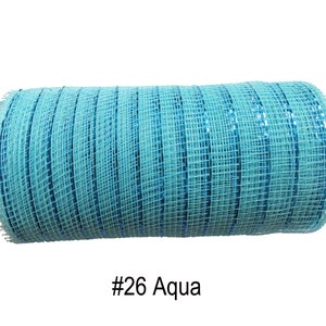 6 Inch X 10 Yards Metallic Deco Poly Mesh Ribbon-u PICK - Etsy