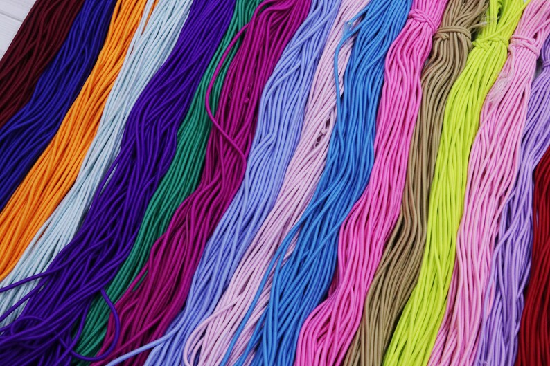 Pack Of 30 Yards Heavy Stretch Round String Elastic Cord for | Etsy