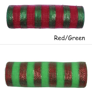 10 Inch X 10 Yards Metallic Deco Poly Mesh Ribbon-u PICK | Etsy