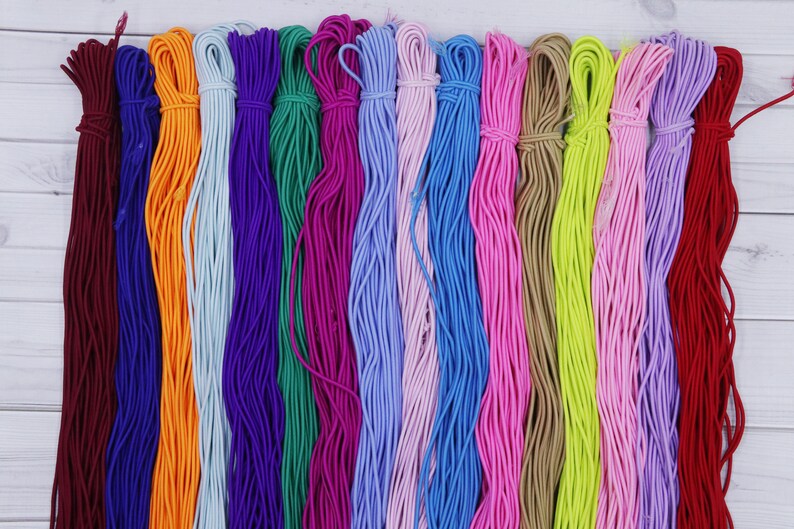Pack Of 30 Yards Heavy Stretch Round String Elastic Cord for | Etsy
