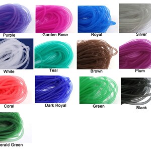 25 Yards Solid Mesh Tube Deco Flex for Wreaths Cyberlox CRIN Crafts 8mm ...