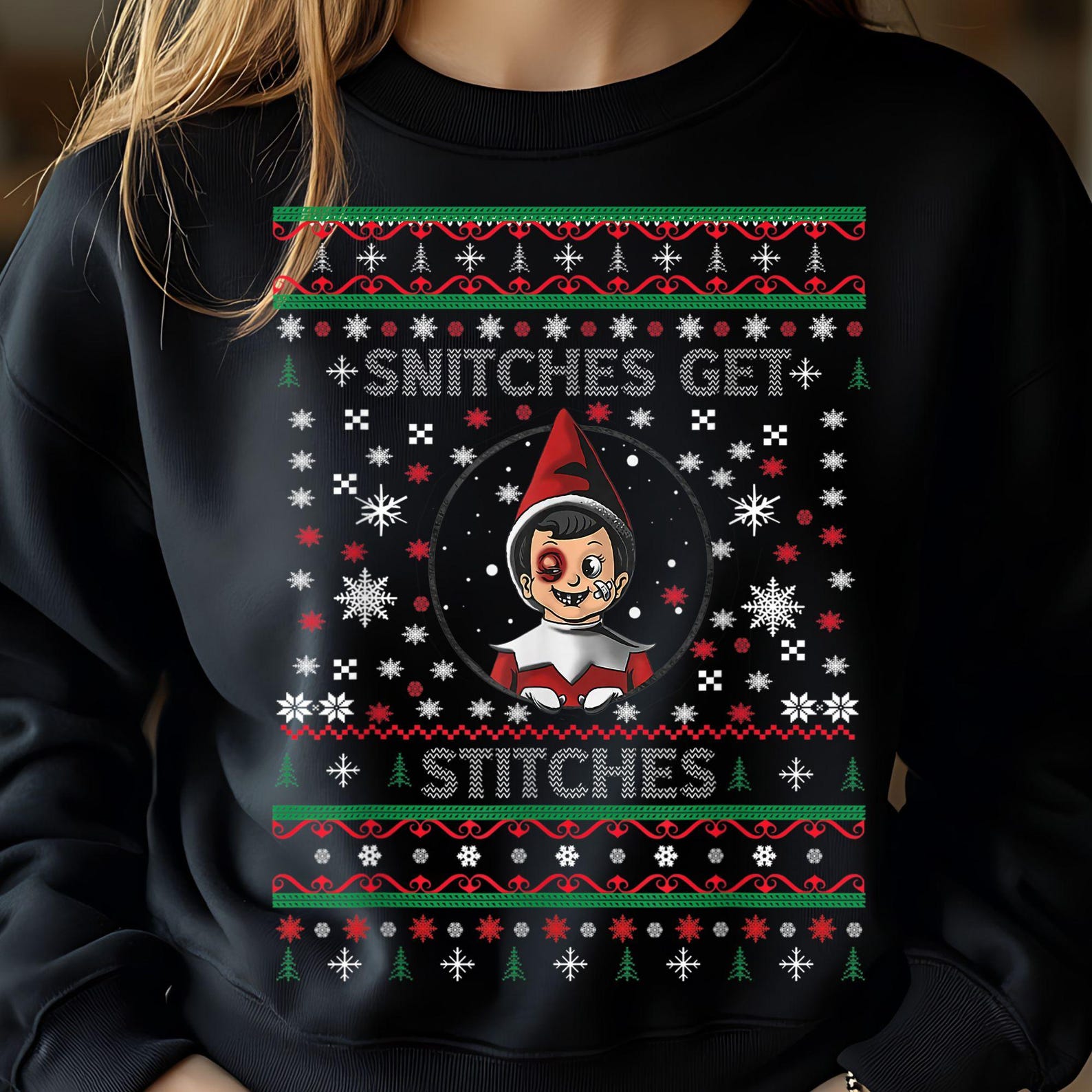 Snitches Get Stitches PNG Bundle, Funny Christmas PNG, Edgy Christmas ...