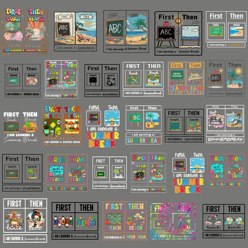 Summer Break Clipart - Etsy