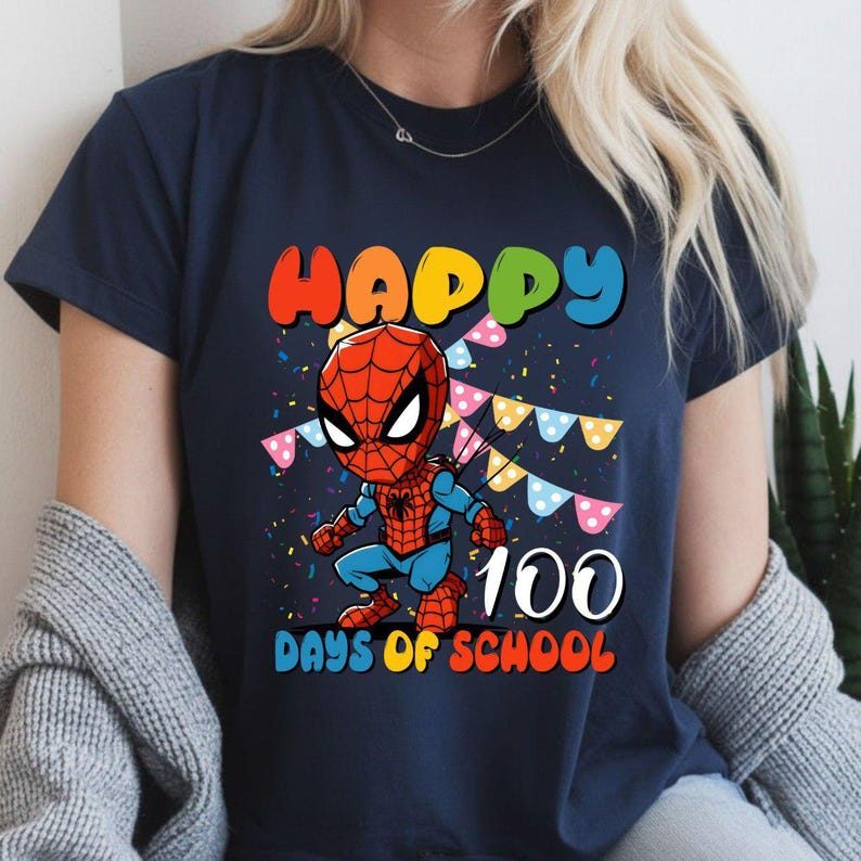 35+ PNG Super-hero 100 Days of School Clipart Bundle | Cute Kids School ...