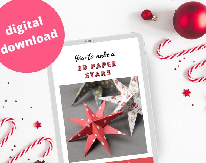 Swedish Paper Star Template - Christmas SVG Printable (digital Download ...