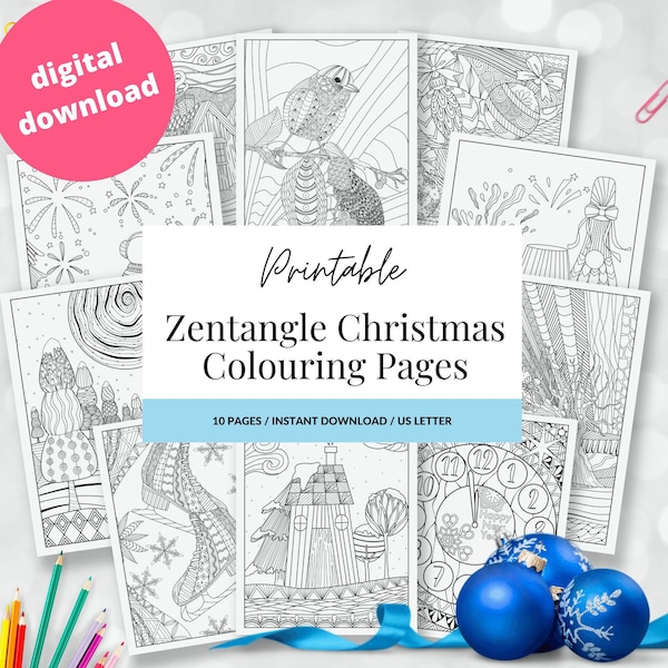 Zentangle Christmas - Etsy