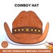 Cowboy Hat Paper Crown, Printable Kids Craft, Wild West Costume Party ...