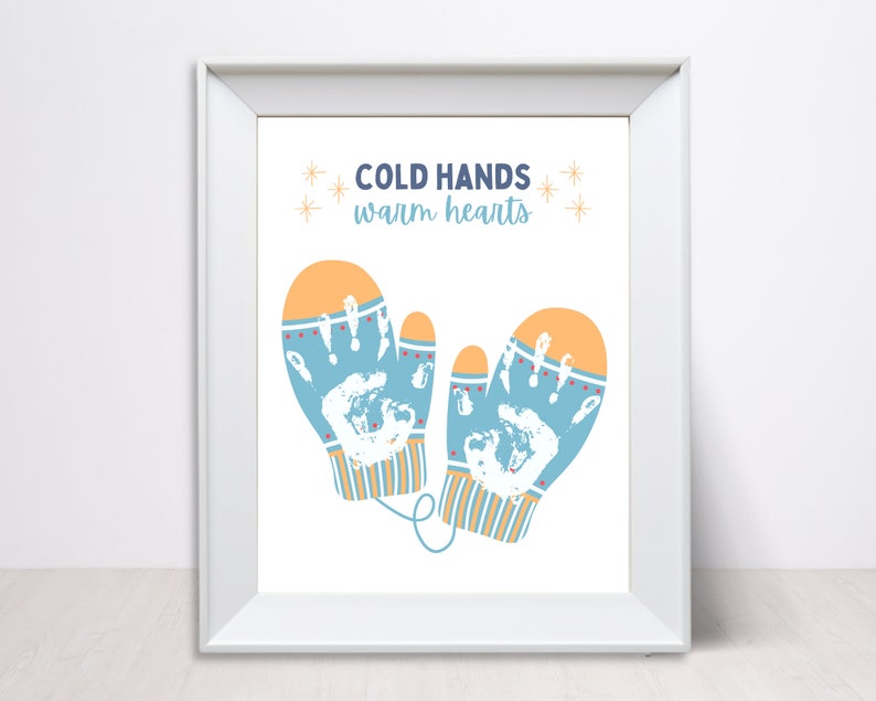 Four Season Handprint Art, Seasonal Handprint Craft, Keepsake ...