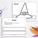 Witch Hat Paper Crown, Printable Paper Craft, Halloween Coloring Page ...