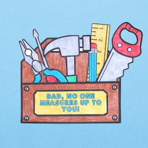 Fathers Day Toolbox Craft for Kids, Father's Day Gift, Fathers Day ...
