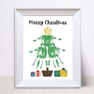 Christmas Handprint Craft, Christmas Tree Handprint Art, Christmas Tree ...