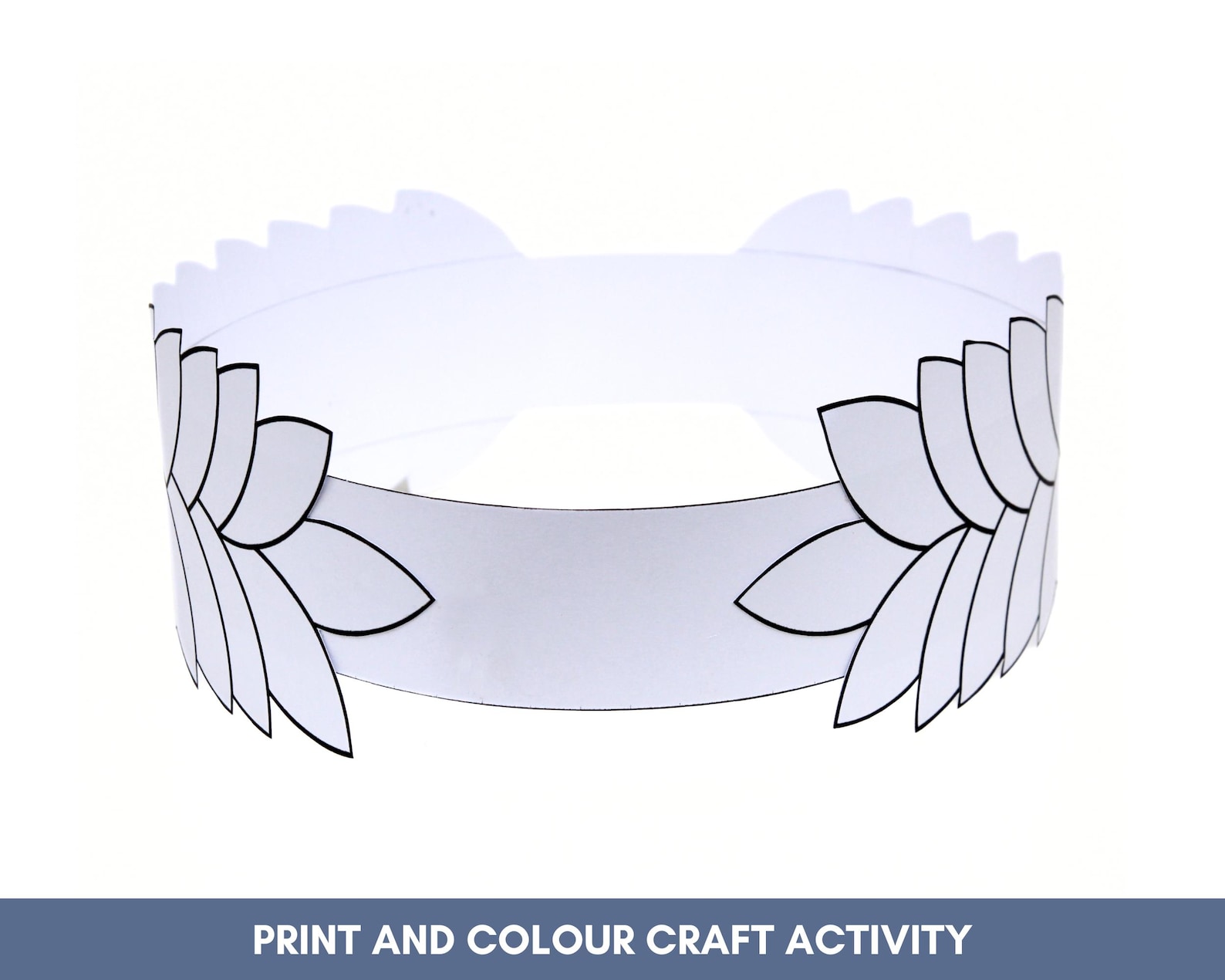 Wreath Crown, Craft Hat for Kids, Printable Laurel Headband, Roman ...