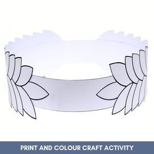 Wreath Crown, Craft Hat for Kids, Printable Laurel Headband, Roman ...