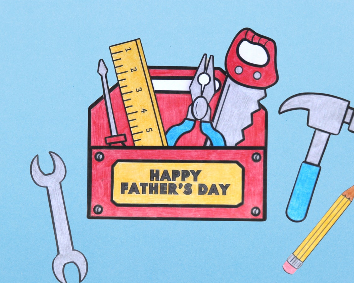 Fathers Day Toolbox Craft for Kids, Father's Day Gift, Fathers Day ...