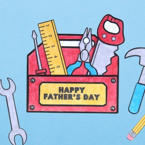 Fathers Day Toolbox Craft for Kids, Father's Day Gift, Fathers Day ...