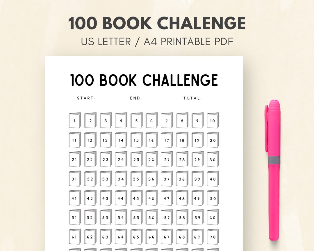 100 Book Challenge, Reading Challenge, Book Tracker, 100 Book Reading Challenge, Reading Log ...