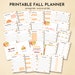 Fall Autumn Printable Planner | Printable Fall Planner | Fall ...