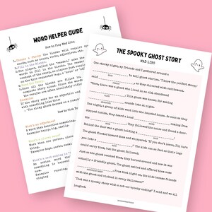 Halloween Mad Libs, Printable Game, Spooky Story, Mad Lib PDF, Fill-in ...