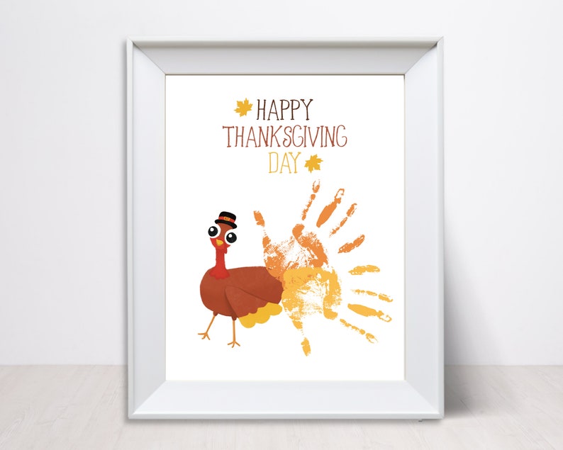 Turkey Handprint Craft, Handprint Thanksgiving, Fall Handprint Craft ...