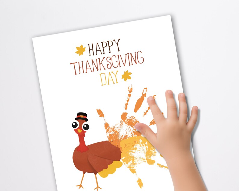 Turkey Handprint Craft, Handprint Thanksgiving, Fall Handprint Craft ...