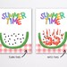Summer Handprint Art, Watermelon Handprint, Summer Camp Art, Day Care ...