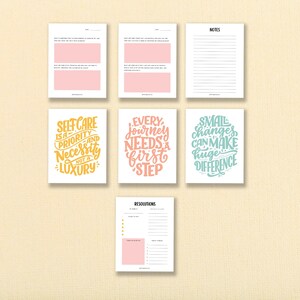 Self Care Planner Printable, Self Love Journal, Mindfulness Journals ...