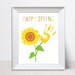 Spring Handprint Craft, Sunflower Handprint Art, Happy Spring ...