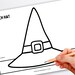 Witch Hat Paper Crown, Printable Paper Craft, Halloween Coloring Page ...