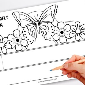 Butterfly Crown Craft, Princess Party Bag Filler, Paper Hat Coloring ...