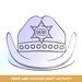 Sheriff Cowboy Hat Paper Crown, Printable Kids Craft, Wild West Costume ...