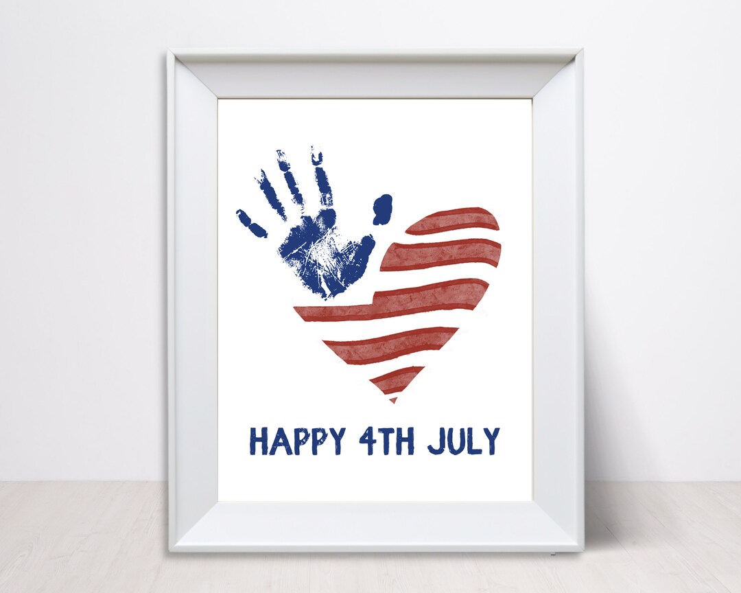 4th July, Handprint Art, Fourth of July Handprint Art, Kids Crafts ...