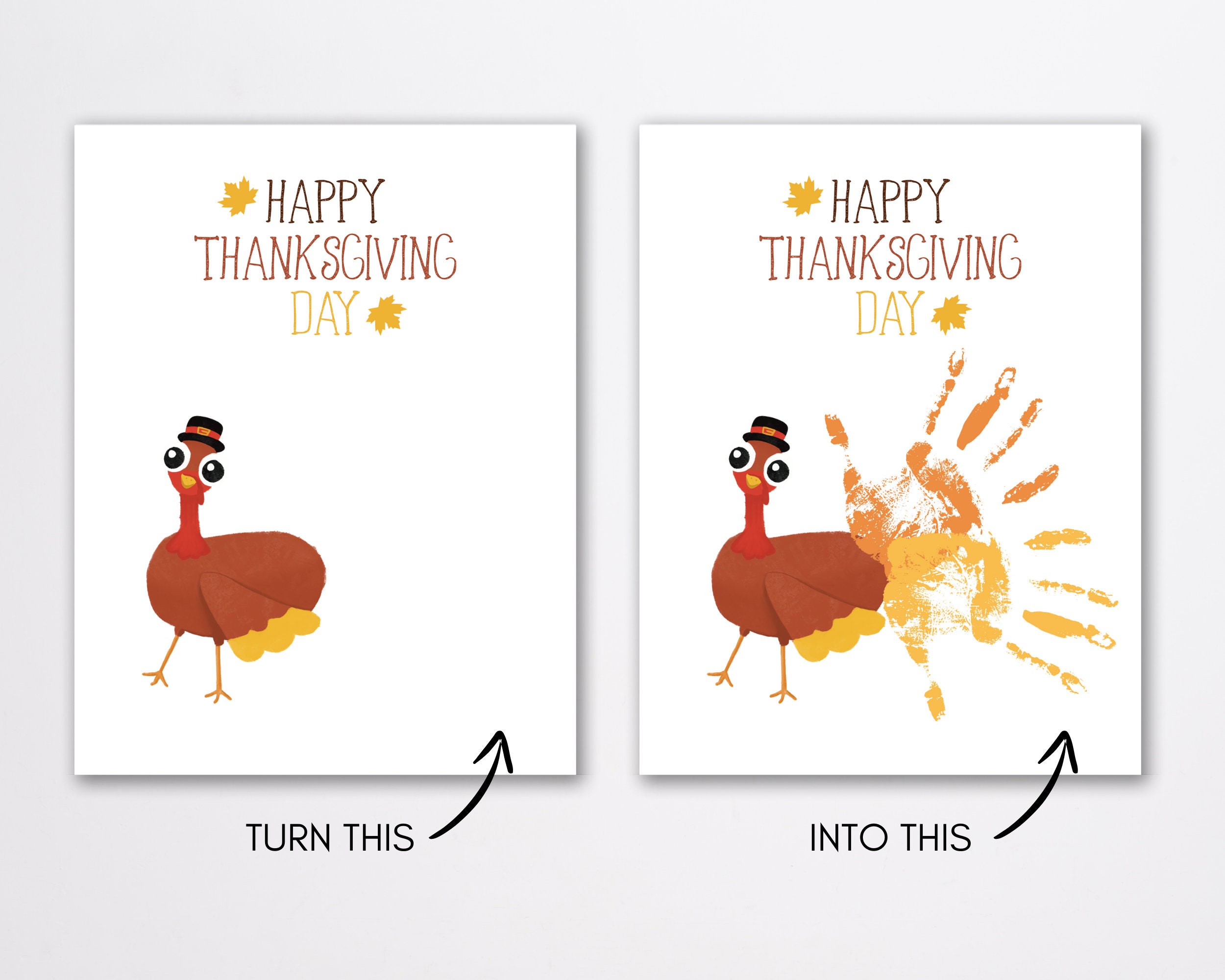 Turkey Handprint Craft, Handprint Thanksgiving, Fall Handprint Craft ...