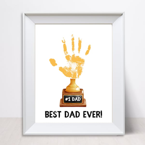 Father Day Handprint - Etsy