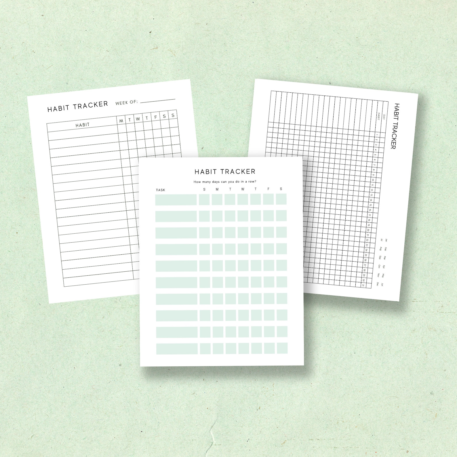 Habit Tracker Printable Habit Planner Printable Planner - Etsy UK