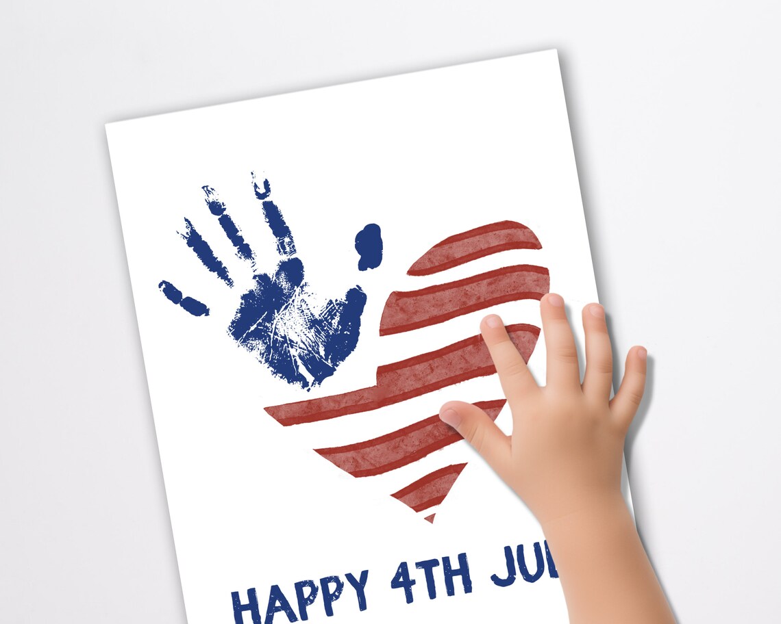 4th July, Handprint Art, Fourth of July Handprint Art, Kids Crafts ...