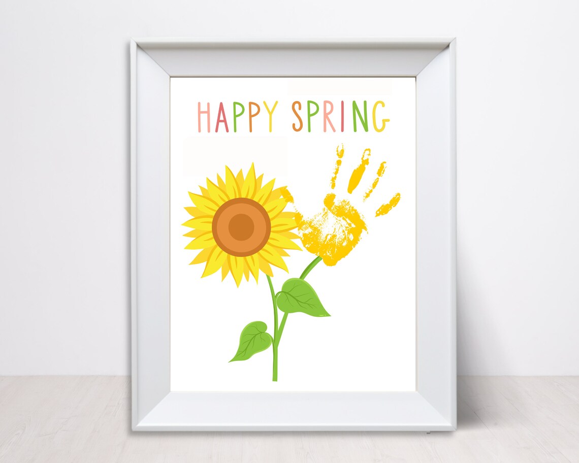 Four Season Handprint Art, Seasonal Handprint Craft, Keepsake ...