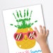 Summer Handprint Craft, Pineapple Handprint Art, Summer Craft for Kids ...