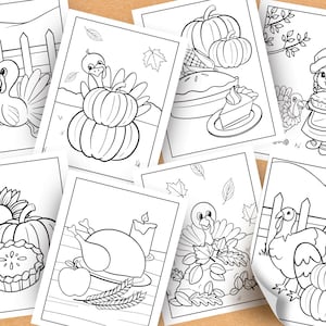 Thanksgiving Coloring Pages, Printable Fall Coloring Sheets, Turkey ...