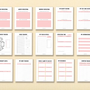 Self Care Planner Printable, Self Love Journal, Mindfulness Journals ...