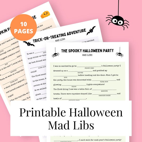 Halloween Worksheets Pdf - Etsy