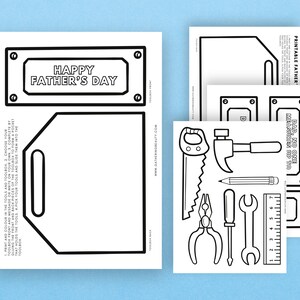 Fathers Day Toolbox Craft for Kids, Father's Day Gift, Fathers Day ...