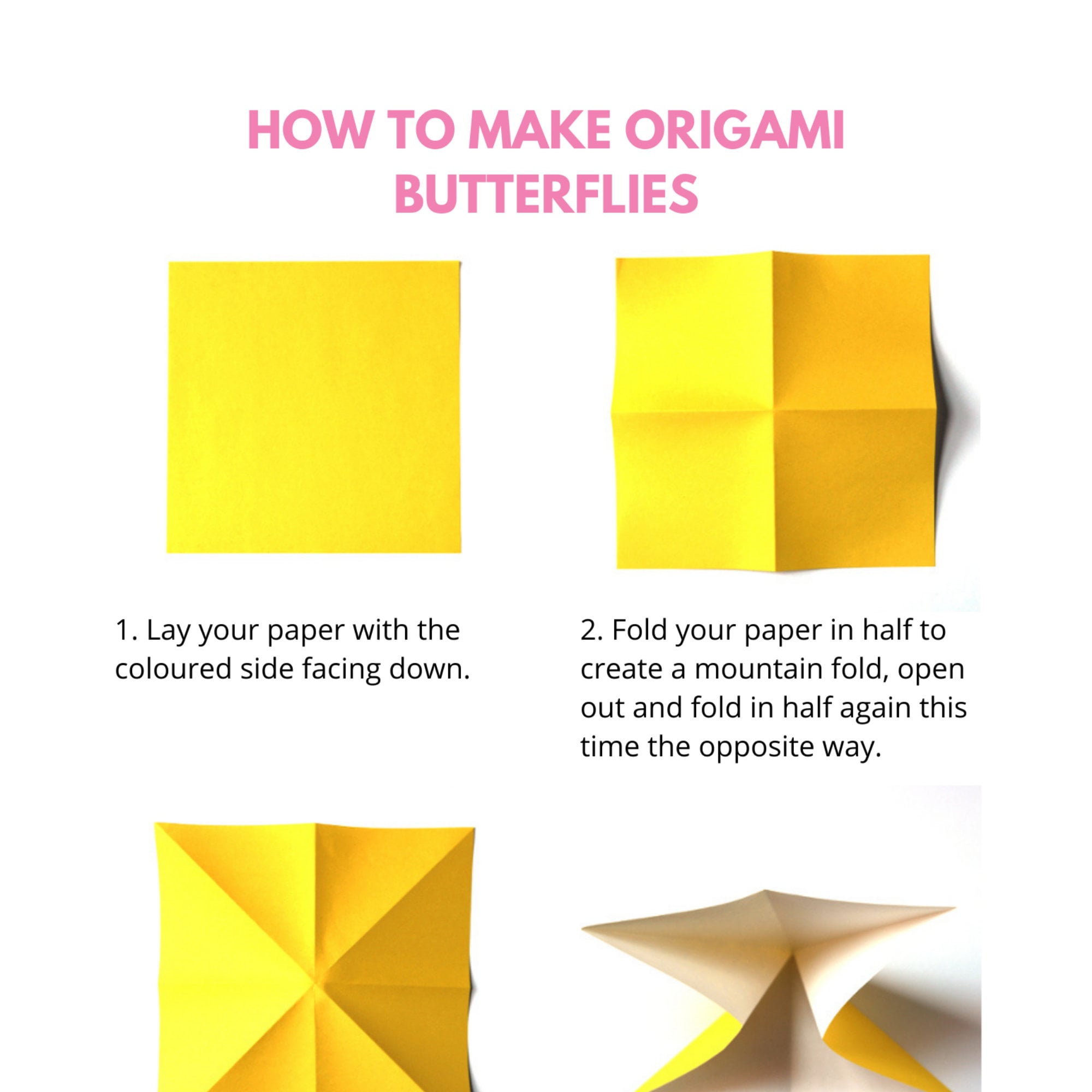 Origami Butterfly, Origami Instructions, DIY Tutorial, Spring Paper ...