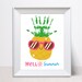 Summer Handprint Craft, Pineapple Handprint Art, Summer Craft for Kids ...