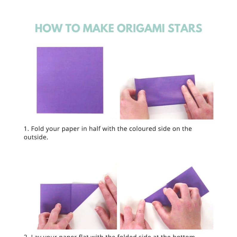 Origami Stars - PDF Tutorial - Paper Stars - Origami Instructions ...