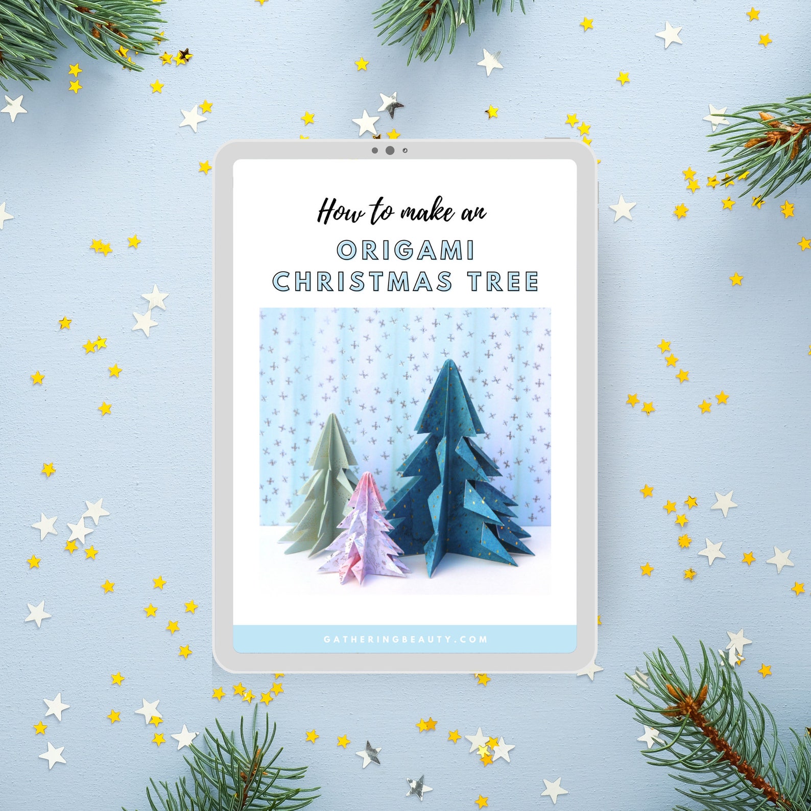 Origami Christmas Tree - PDF Digital Download - Origami Tutorial - Step ...