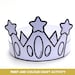 Paper Crown Craft, Princess Party Bag Filler, King Queen Hat Coloring ...